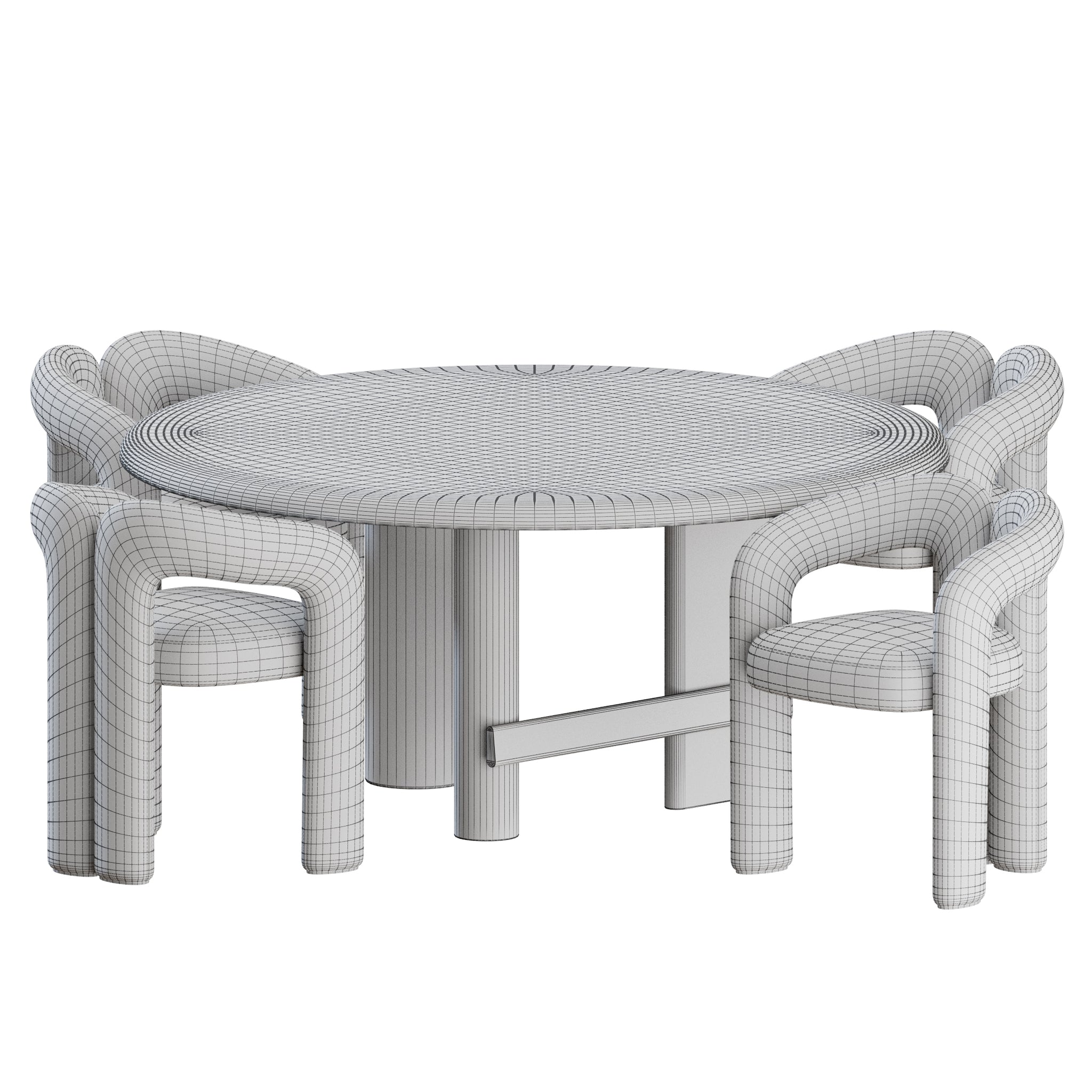 Dining Set 01 By Cassina 3D Model – Add Model