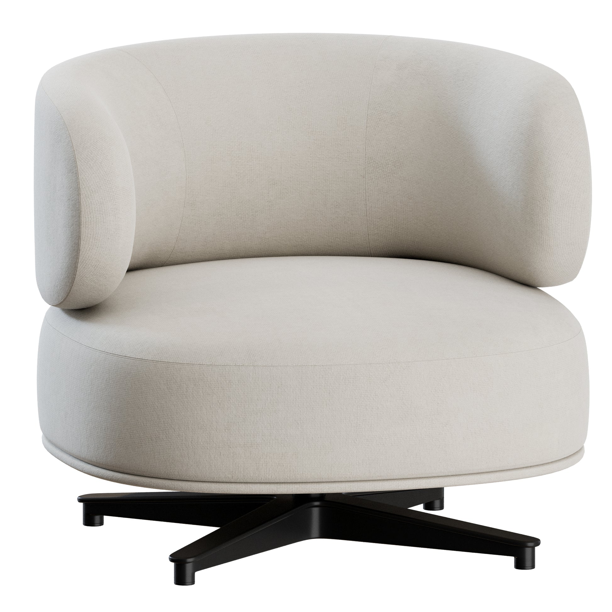Akiko Lounge Swivel Armchair Gallotti&Radice 3D Model – Add Model