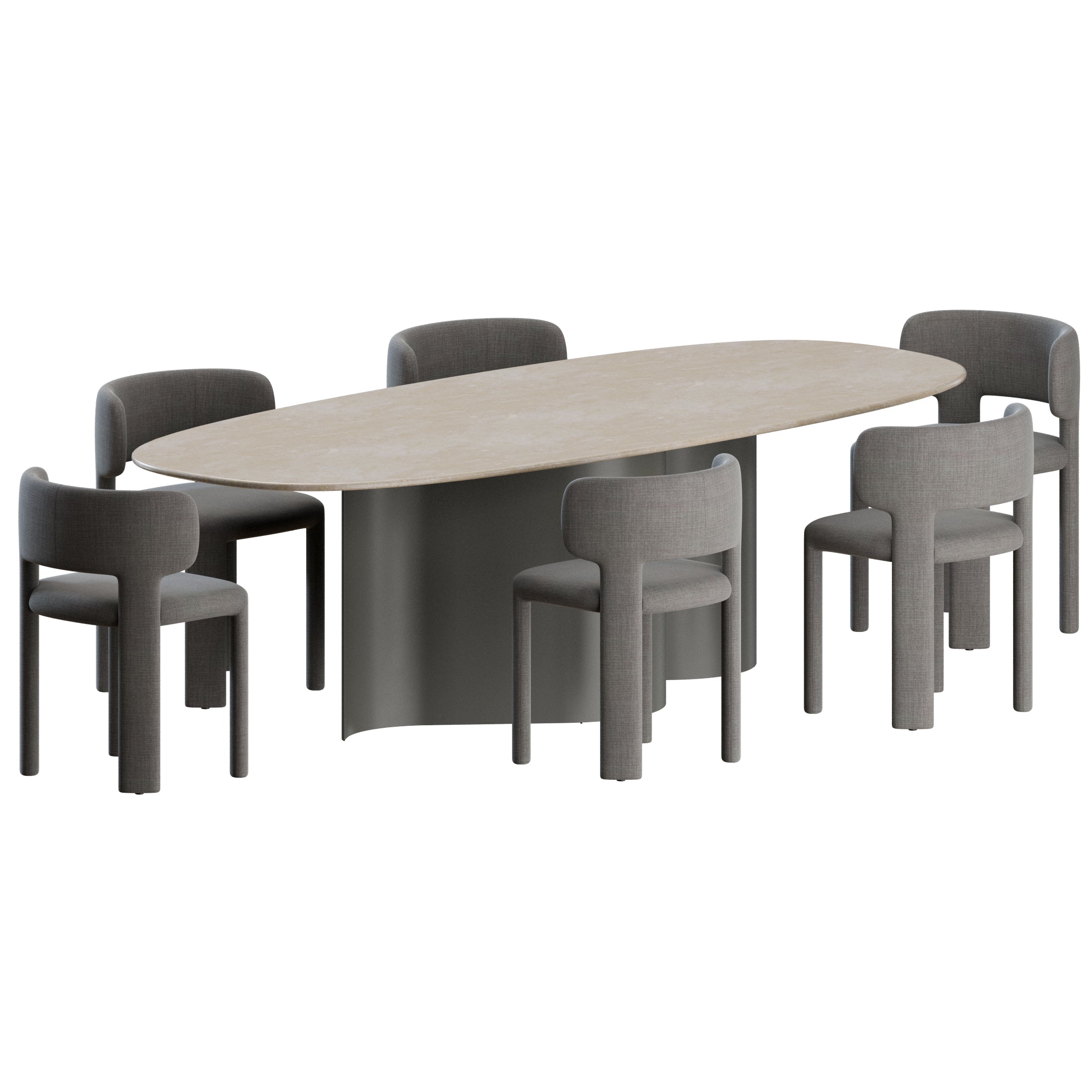 Lucy Chair Doon Table by Ditre Italia 3D Model – Add Model