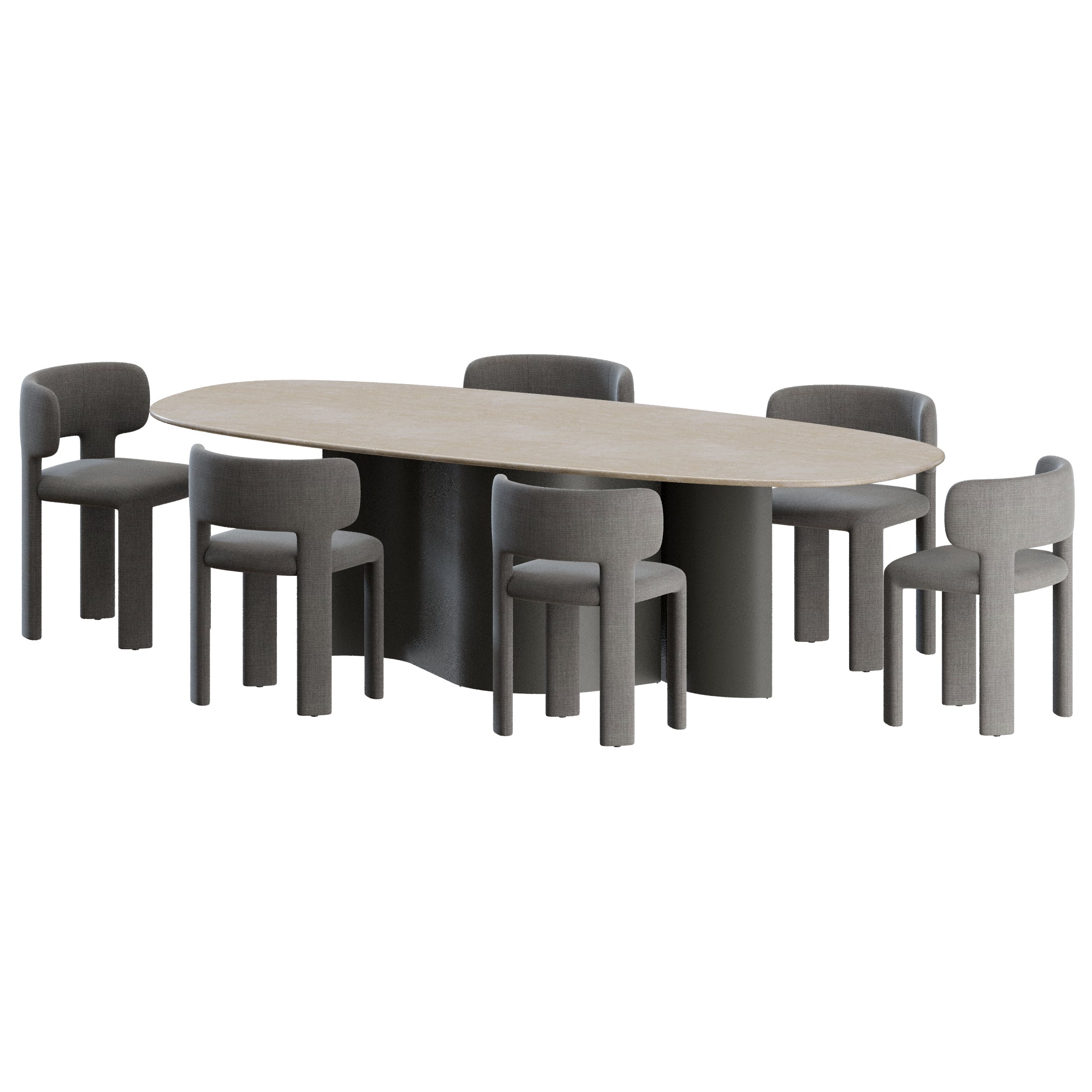 Lucy Chair Doon Table by Ditre Italia 3D Model – Add Model