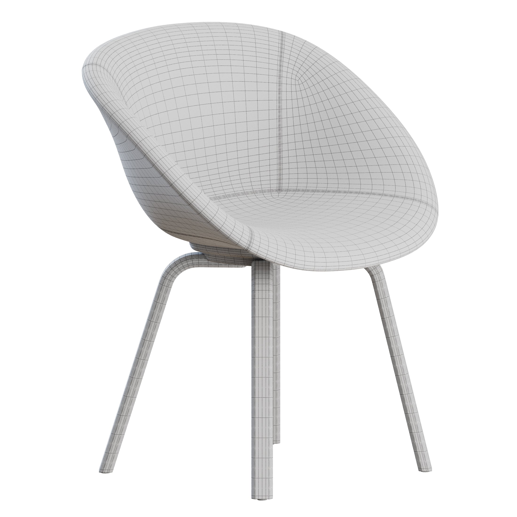 Mat Armchair Wood by Normann Copenhagen 3D Model – Add Model