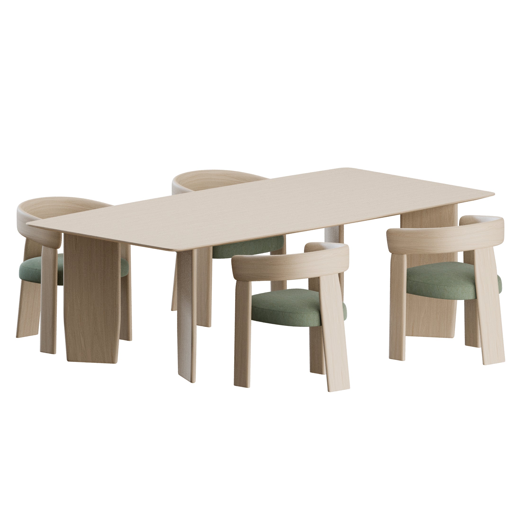 Oru Dining Set 02 by Andreu World 3D Model – Add Model